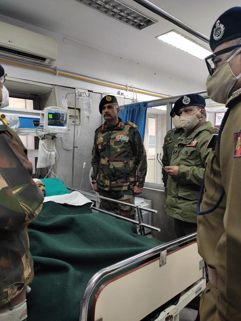 #JammuAndKashmir DGP Dilbag Singh and GOC, Chinar Corps, Lt Gen DP ...