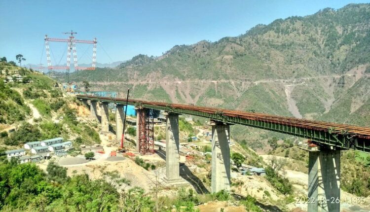 #JammuAndKashmir | Northern Railway completes launching of girder of ...