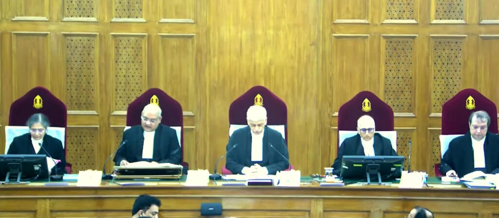 Five-judge Constitution bench of the Supreme Court upholds the validity ...