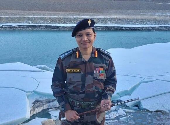 Colonel Geeta Rana of the Corps of Electronics and Mechanical Engineers ...